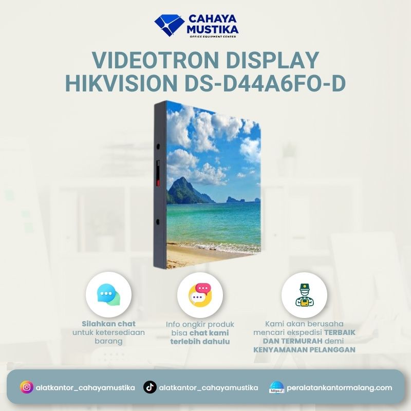 Panel LED Videotron Outdoor Hikvision DS-D44A6FO-D - Distributor ...