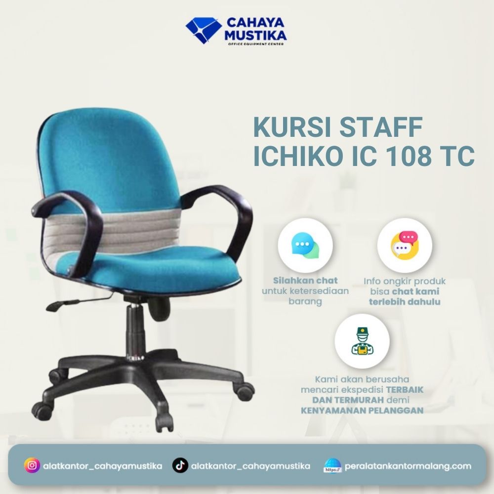 Kursi Staff Putar Ichiko IC 108 TC - Distributor Peralatan Kantor - CV ...