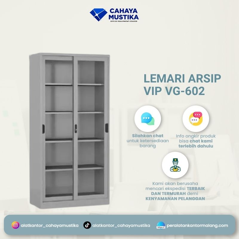 Lemari Arsip VIP VG-602 - Distributor Peralatan Kantor - CV Cahaya Mustika